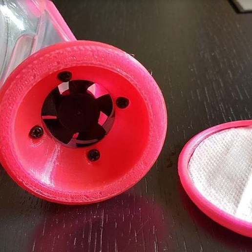 Download free STL file COVID respirator : electric fan ventilated mask ...
