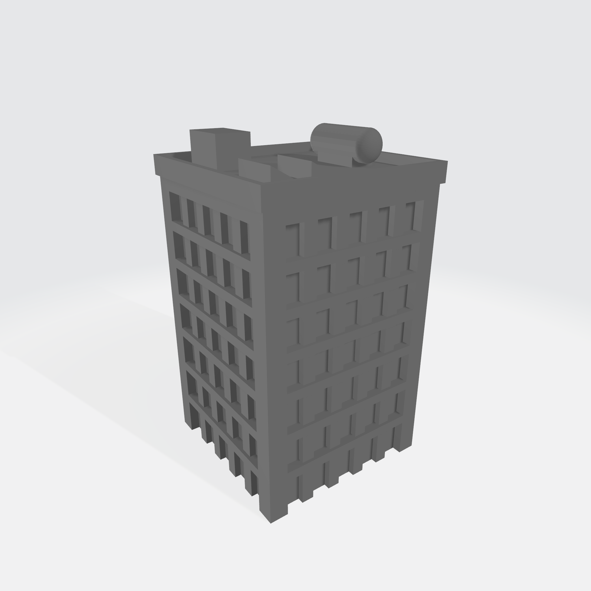 STL file Square buildings and Water Tower Urban Warfare Set・3D printer ...