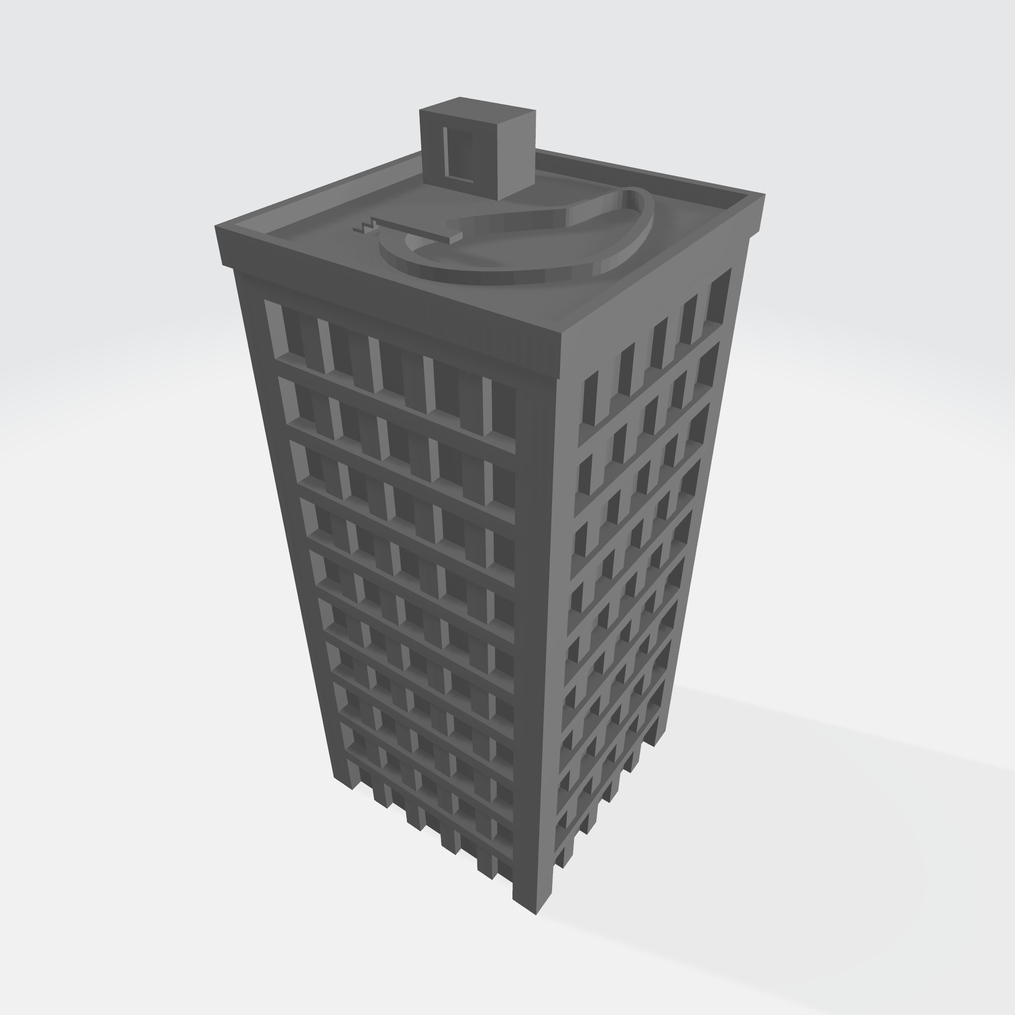 STL file Square buildings and Water Tower Urban Warfare Set・3D printer ...