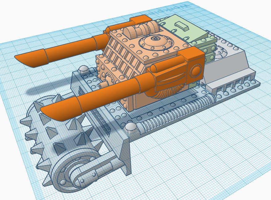 Free STL file Retro Space Ork Gunwagon with Roller 🛰・3D print design to ...