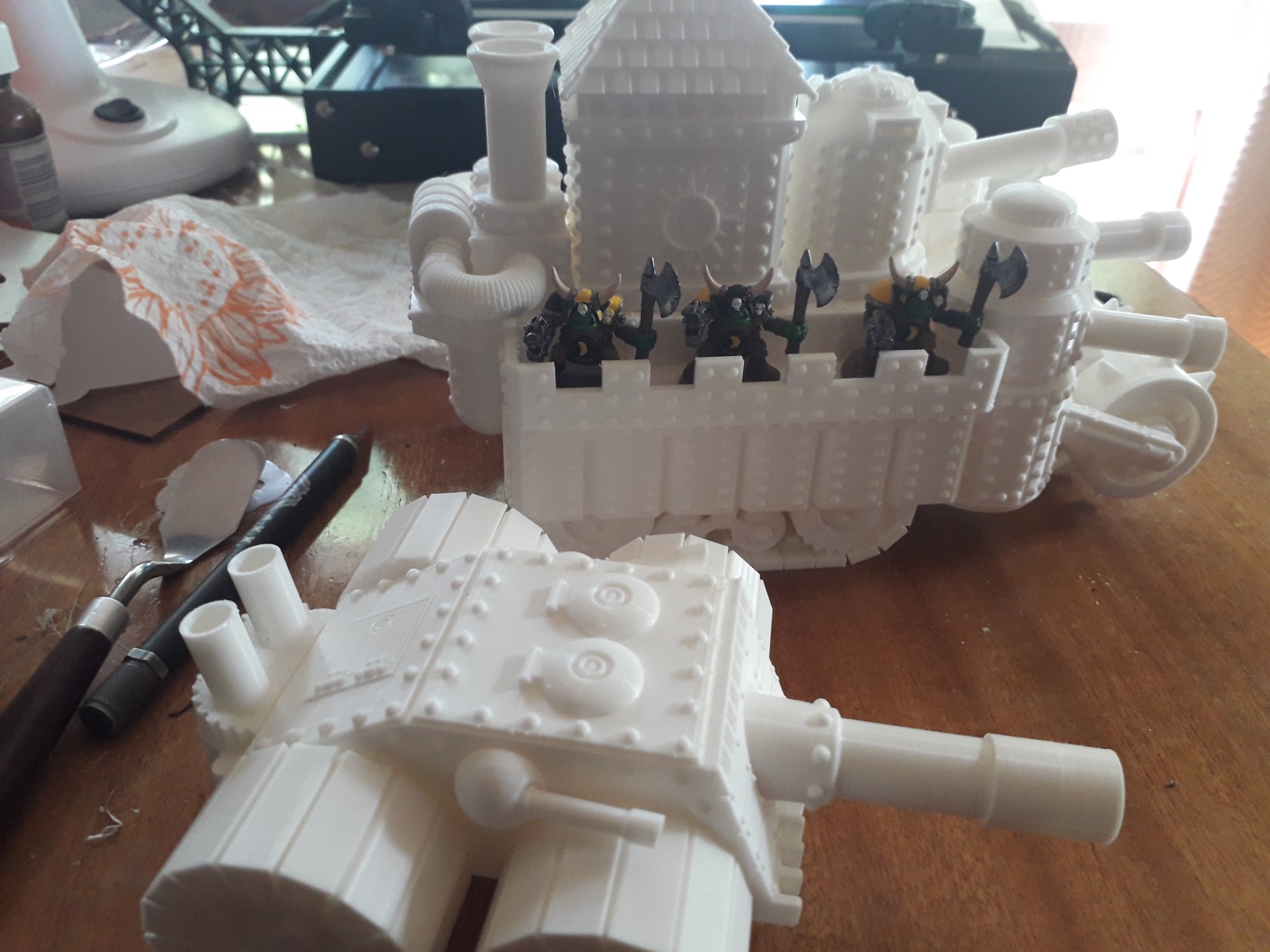 Free STL file Retro Space Ork Battlefortress 🛰・3D printing template to ...