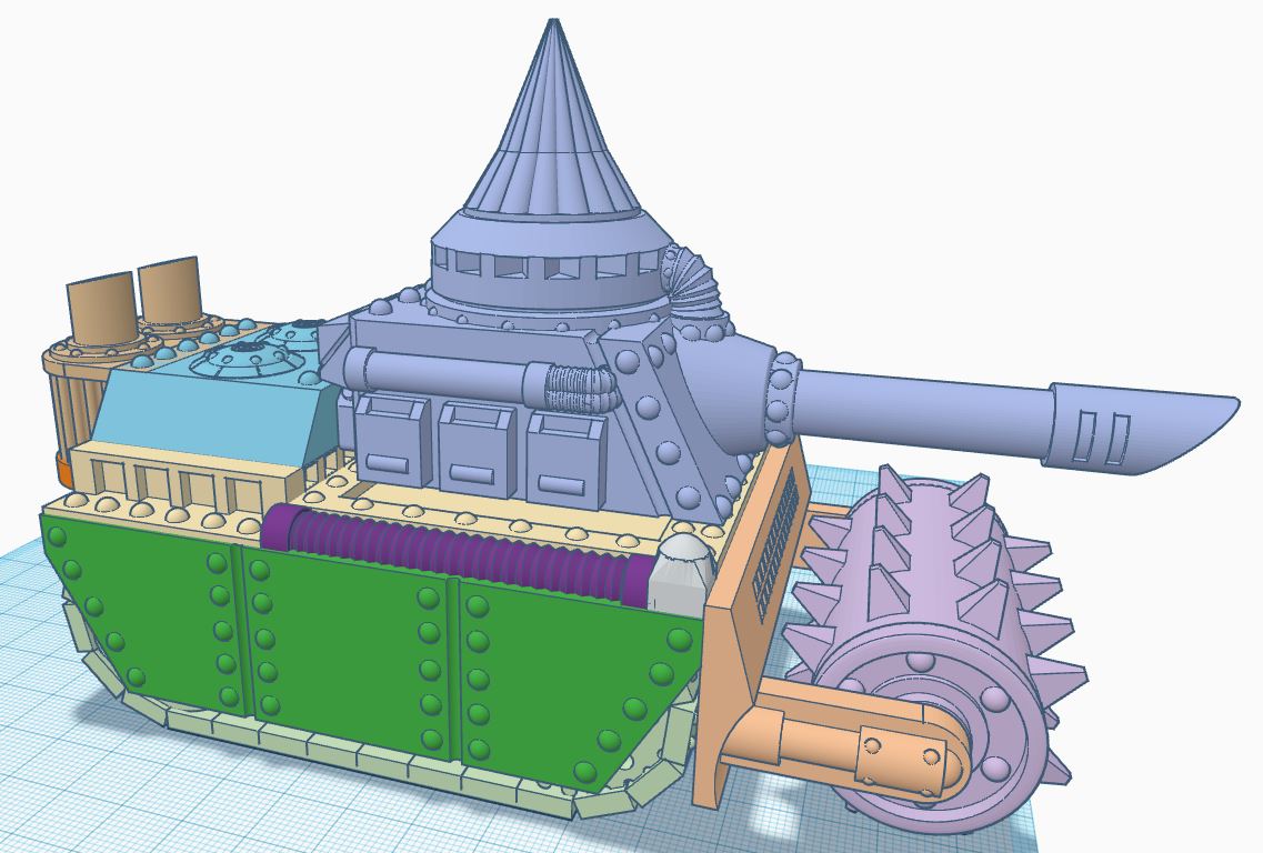 Free STL file Retro Space Ork Gunwagon with Roller 🛰・3D print design to ...