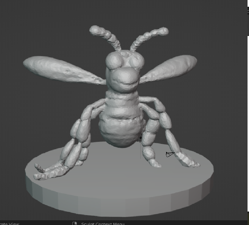 Free 3D file bee creature figure・3D printable model to download・Cults