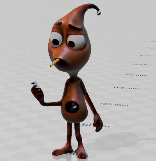 Free STL file Smoking PoopMan 🚬・3D printing design to download・Cults