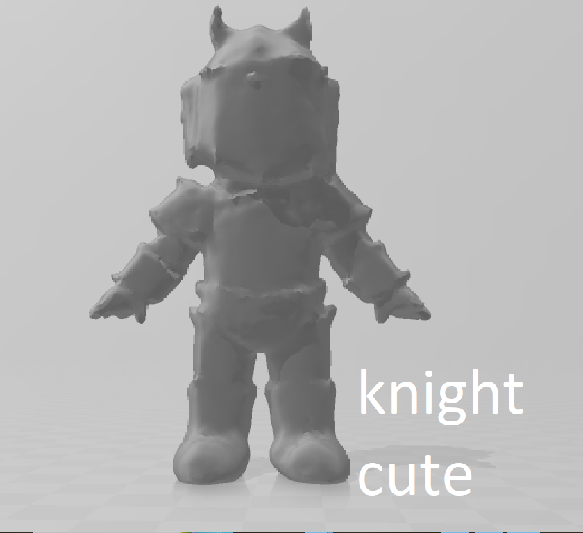 Archivo STL gratis pequeño caballero keshi・Diseño de impresora 3D para ...