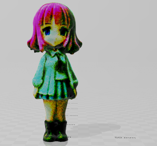 Free STL file Little girl with pink hair 3d figure 👧・Model to download ...
