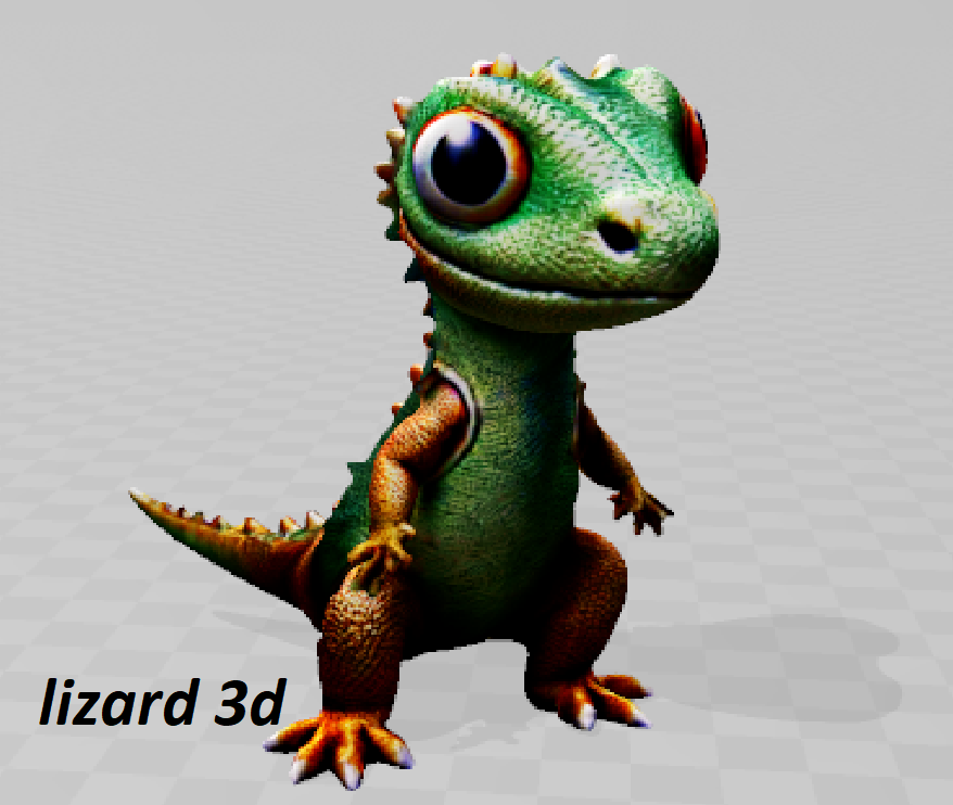 Free 3D file 3d lizard figure・3D printer model to download・Cults
