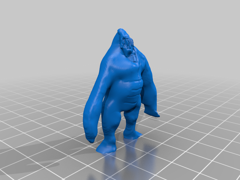 Free STL file fat monster figure・3D printer design to download・Cults