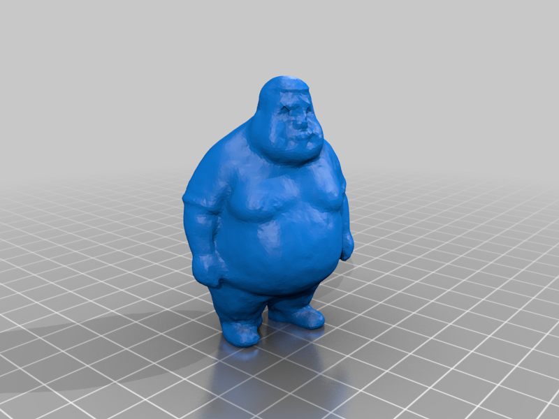 Free STL file fat man figure 👨・3D printer design to download・Cults