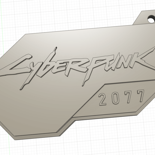 Download free STL file Cyberpunk 2077 Keychain • 3D printer template ...