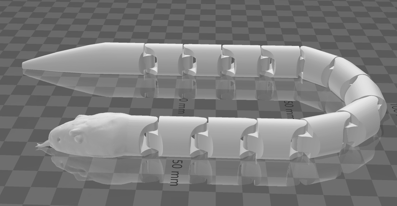 3D file FLEXIBLE SNAKE・3D printing idea to download・Cults