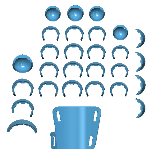 3D file Universal Cosplay Hand Armor Gauntlet ・3D print model to ...