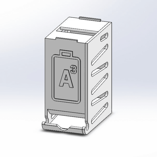 Download free STL file Battery Dispenser - 36x AAA - Stackable • 3D ...