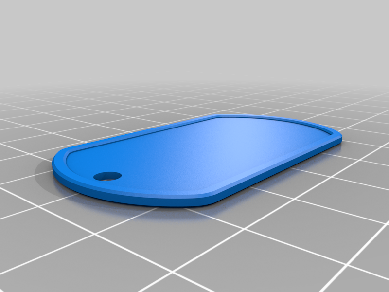 Free 3D file Dog Tag, Blank・3D print design to download・Cults