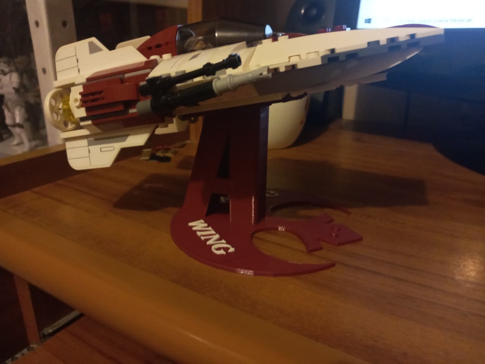 STL file Lego Star Wars Support / Stand (A-Wing) /Display /Stand ...