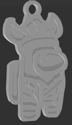 Download STL file Among Us Key Chain • Template to 3D print ・ Cults