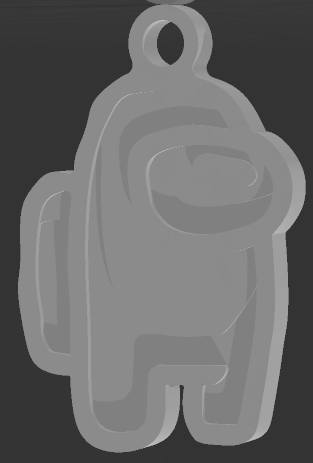Download STL file Among Us Key Chain • Template to 3D print ・ Cults