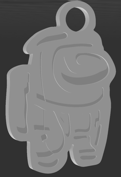 Download STL file Among Us Key Chain • Template to 3D print ・ Cults