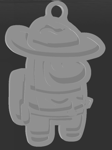 Download STL file Among Us Key Chain • Template to 3D print ・ Cults