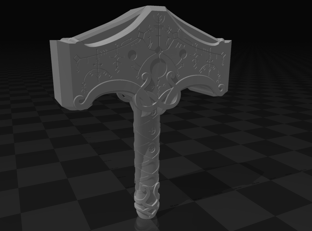 Free STL file Mjolnir - God of War by Soljun (full model remix)・3D ...