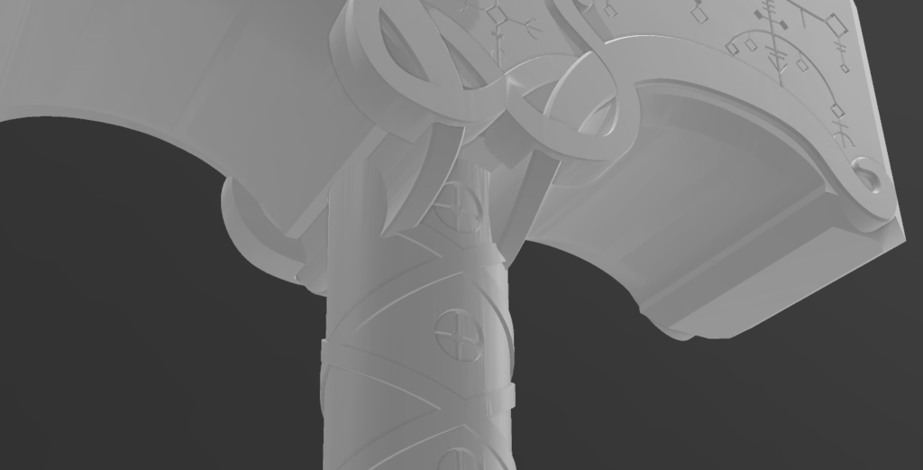 Free STL file Mjolnir - God of War by Soljun (full model remix)・3D ...