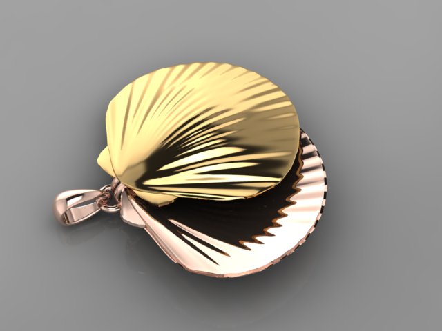 STL file Shell Pendant 🐚・3D printable model to download・Cults