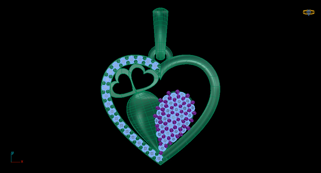 DWG file love heart pendant m・Design to download and 3D print・Cults