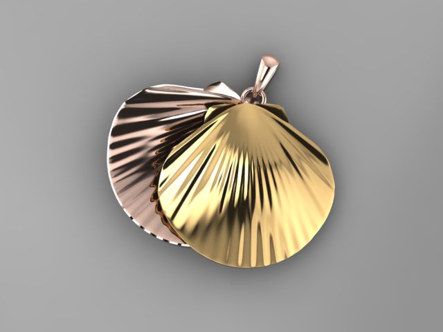 STL file Shell Pendant 🐚・3D printable model to download・Cults