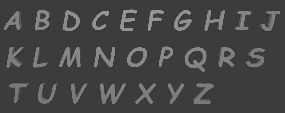 Archivo STL ALFABETO BARATO [Comic Sans]・Modelo de impresora 3D para ...