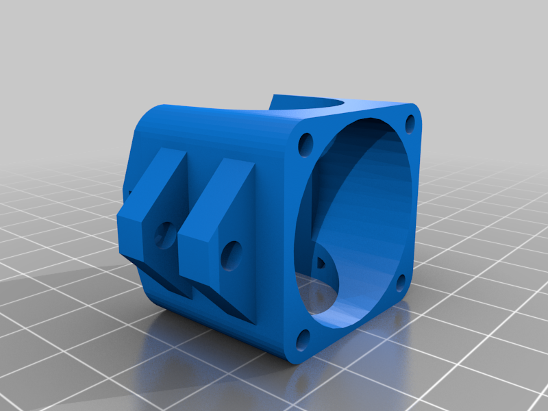 Free 3d File E3d V6 Integrated Fan Layer With Nut Fitting 🔩・design To