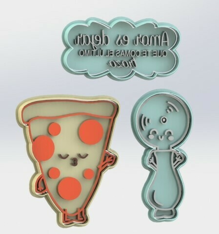 Free STL file CUTTERS + PIZZA MARKER・Design to download and 3D print・Cults