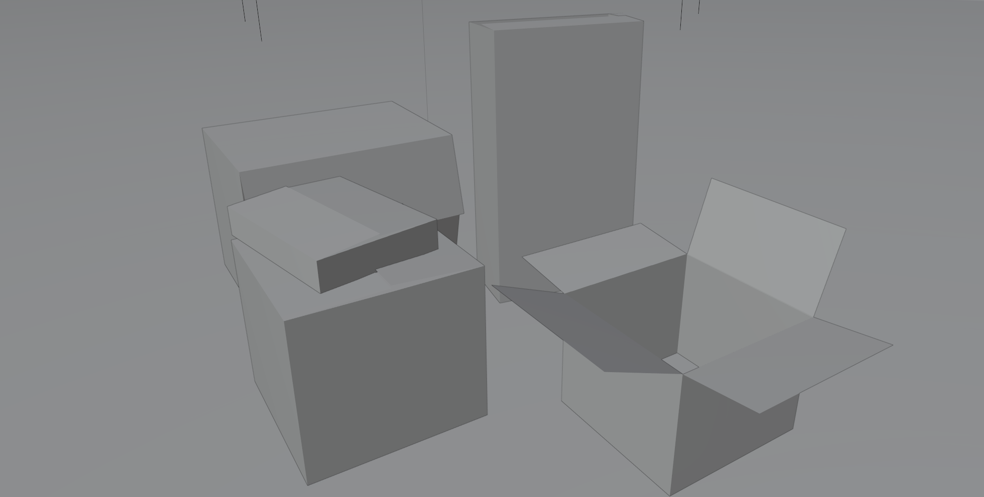 Archivo STL Cardboard box package with texture 3D model・Modelo para ...