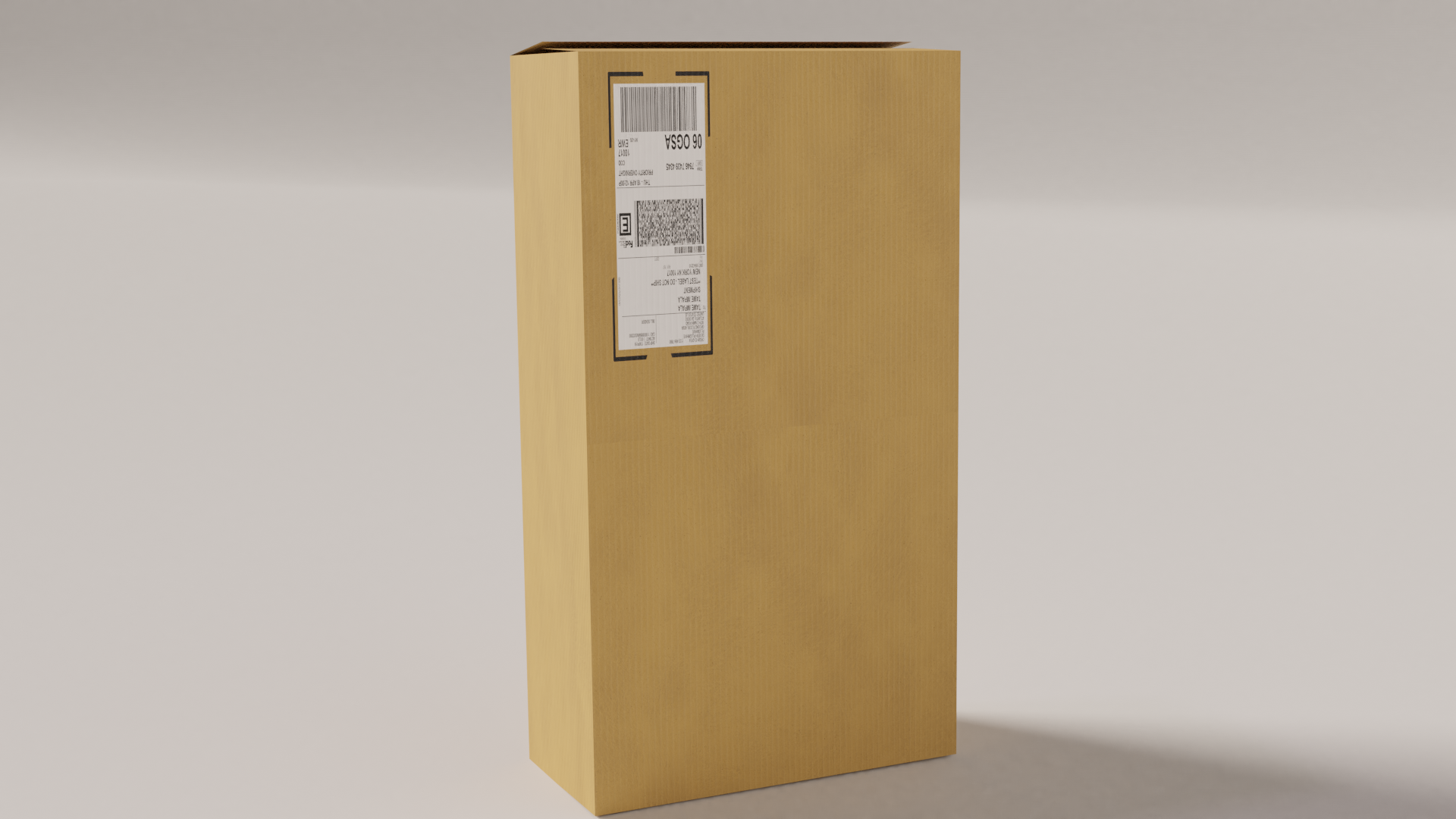 Archivo STL Cardboard box package with texture 3D model・Modelo para ...