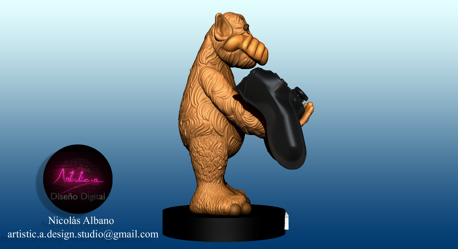 STL file SOPORTE JOYSTICK Y CELULAR ALF 🕹️・3D printer design to ...