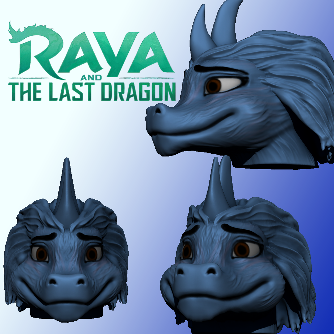 Файл STL RAYA Y EL ULTIMO DRAGON - SISU BUSTO 2 VERSIONES!!!・Идея 3D ...