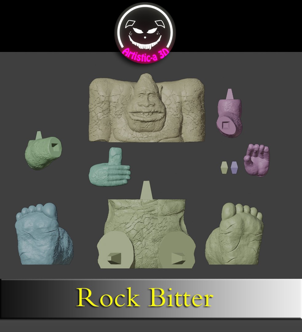 STL file ROCK BITER THE NEVERENDING STORY 🪨・3D printer design to ...