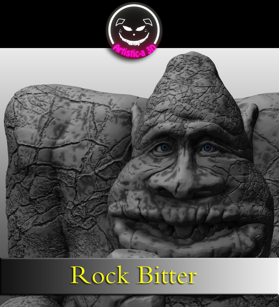 Fichier STL ROCK BITER THE NEVERENDING STORY・Design pour imprimante 3D à télécharger・Cults