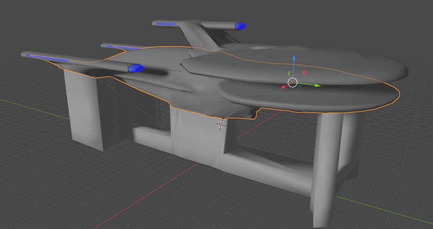 OBJ file Starship Generation and display stand・3D printing model to ...