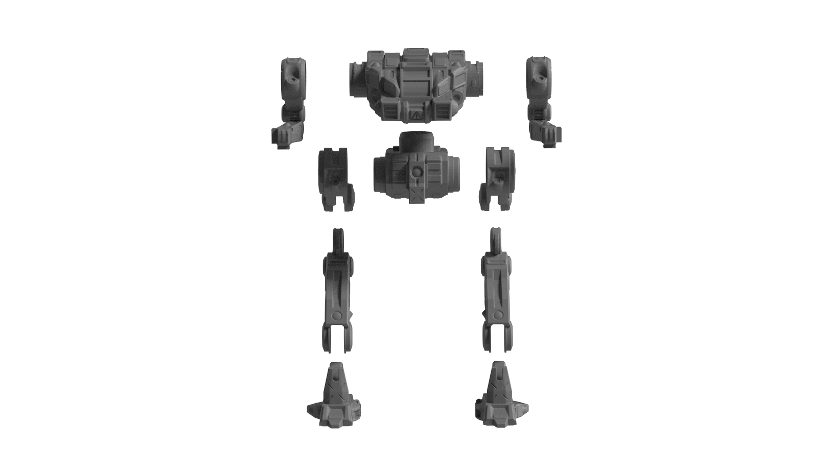 3D file Mech- Darkest Goat with free pilot and interchangeable weapons ...