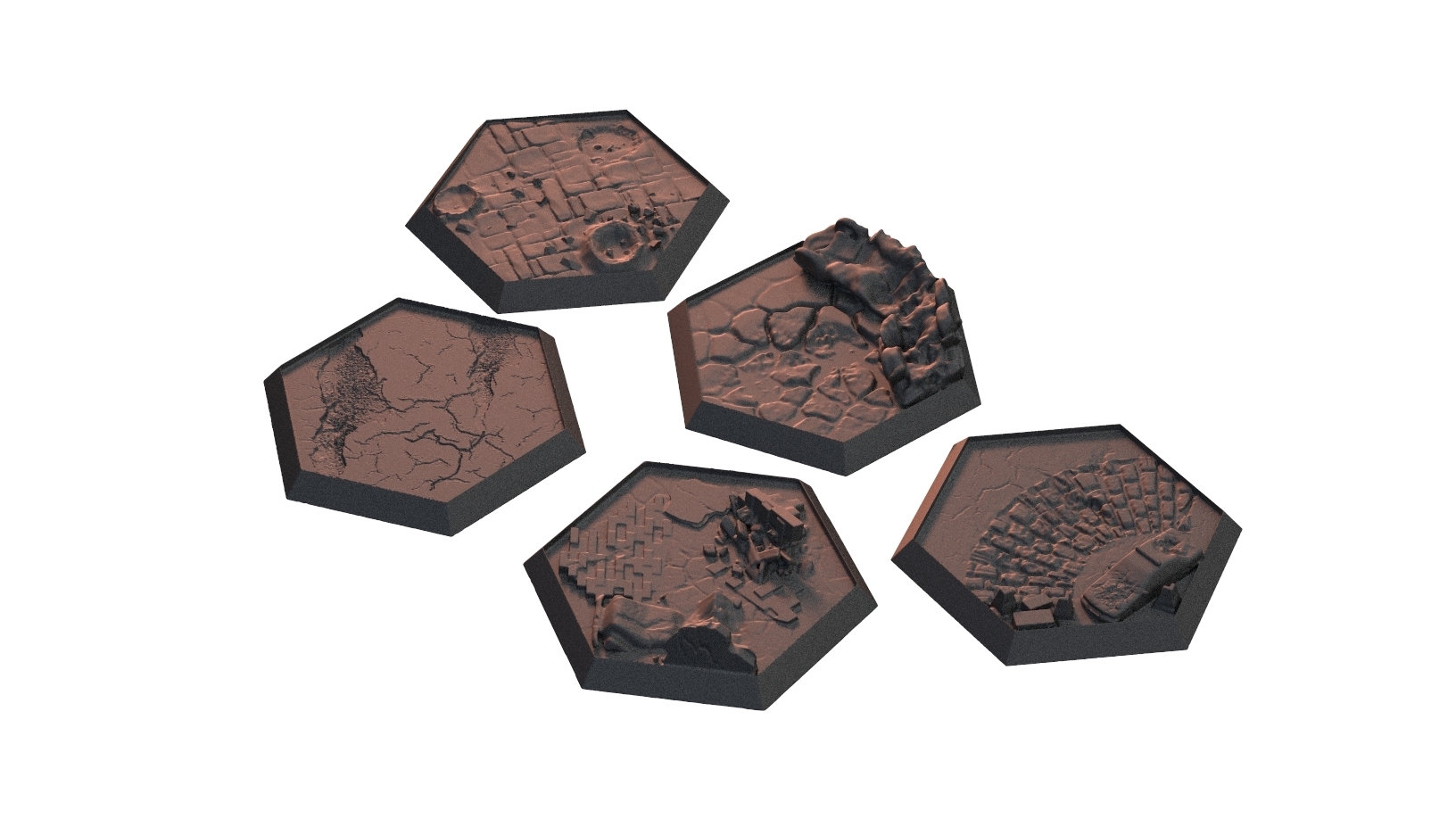 Archivo 3D Bases de Hex... Hexes de guerra urbana・Modelo para descargar ...