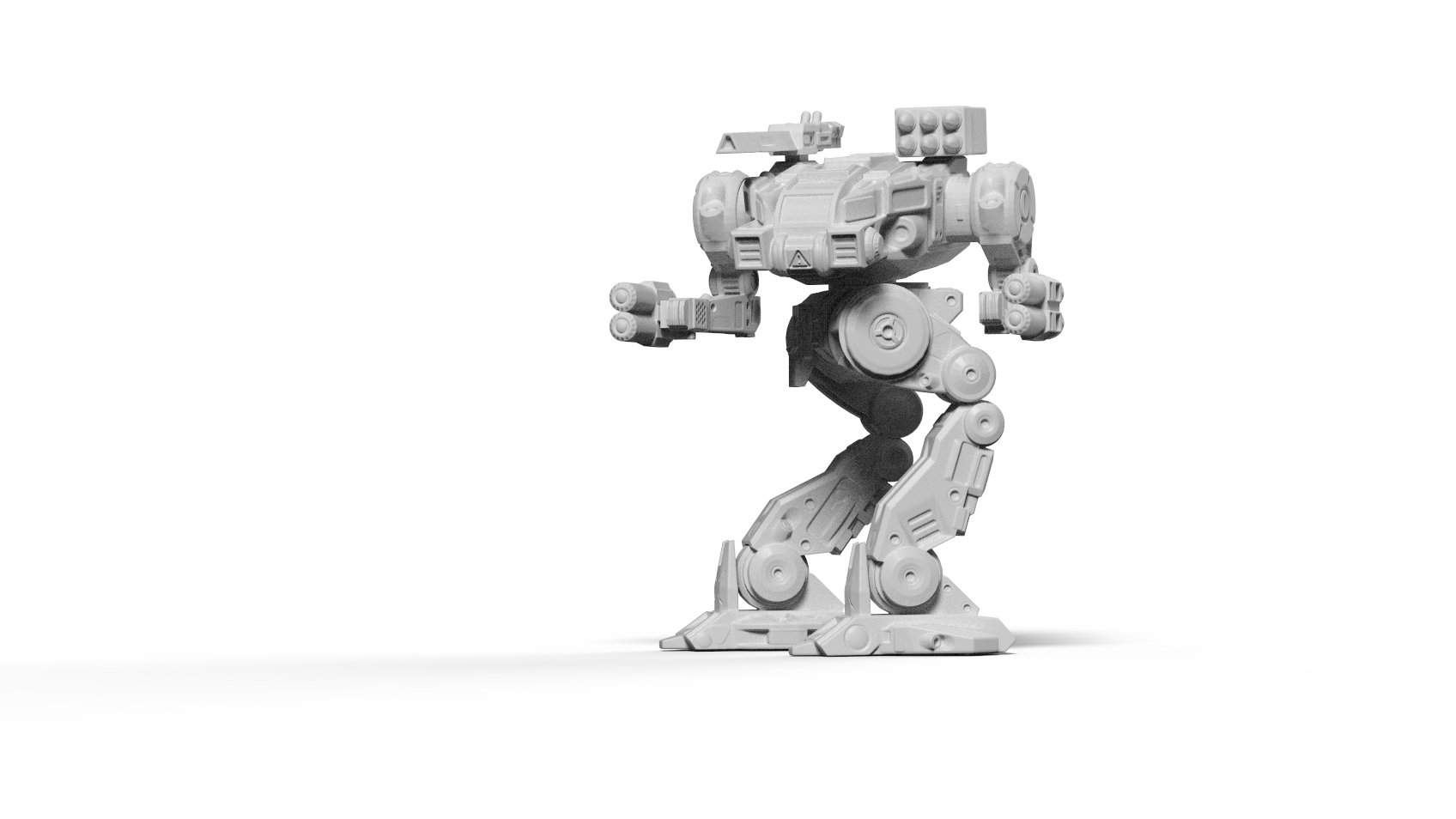 3D file Mech- Darkest Goat with free pilot and interchangeable weapons ...