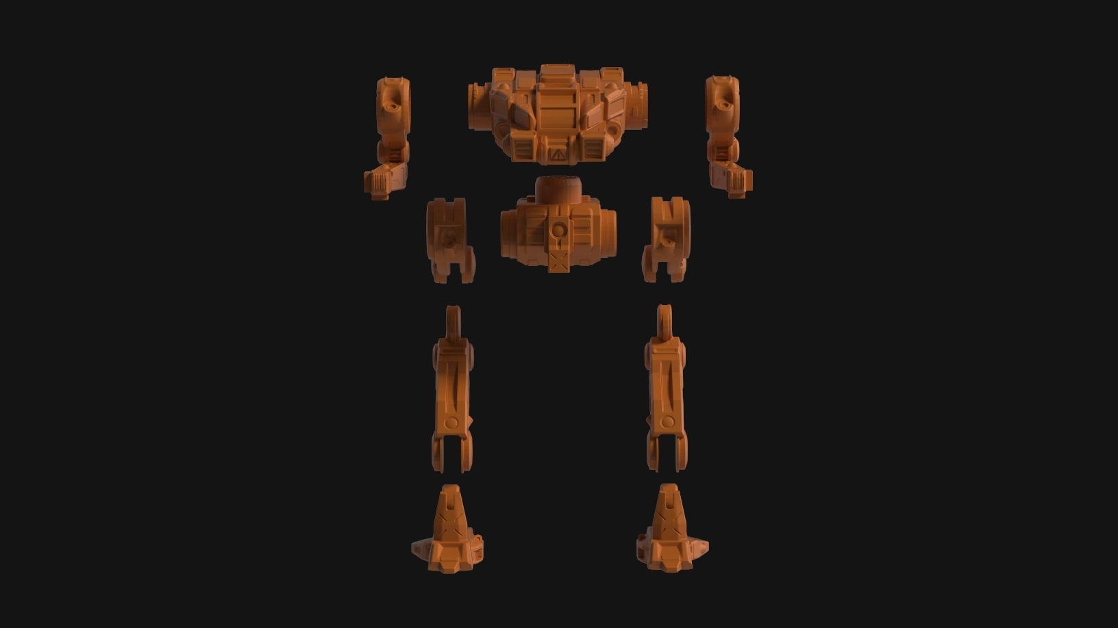 3D file Mech- Darkest Goat with free pilot and interchangeable weapons ...