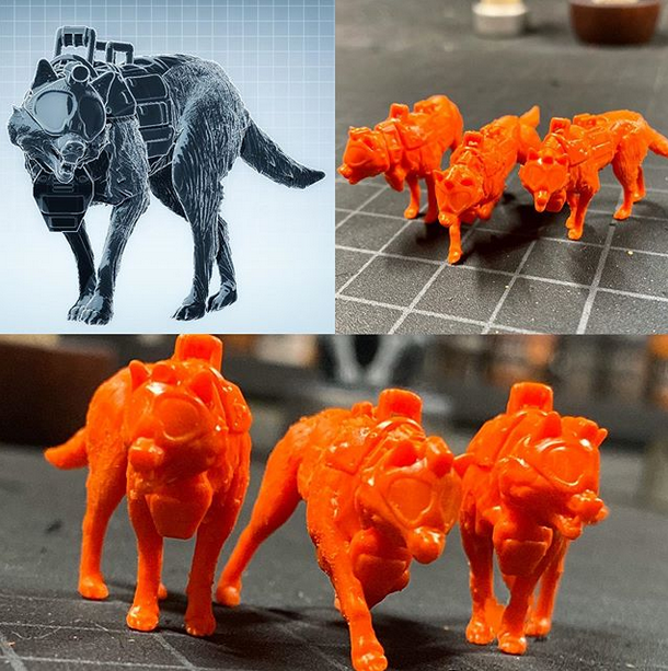 3D file Dogs- combat・3D printing template to download・Cults