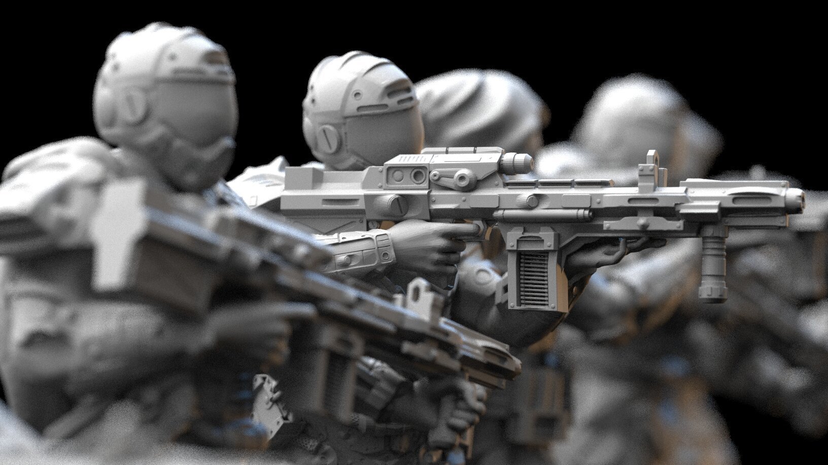 3D file Light Infantry Squad (.STL & .OBJ)・3D printable model to ...