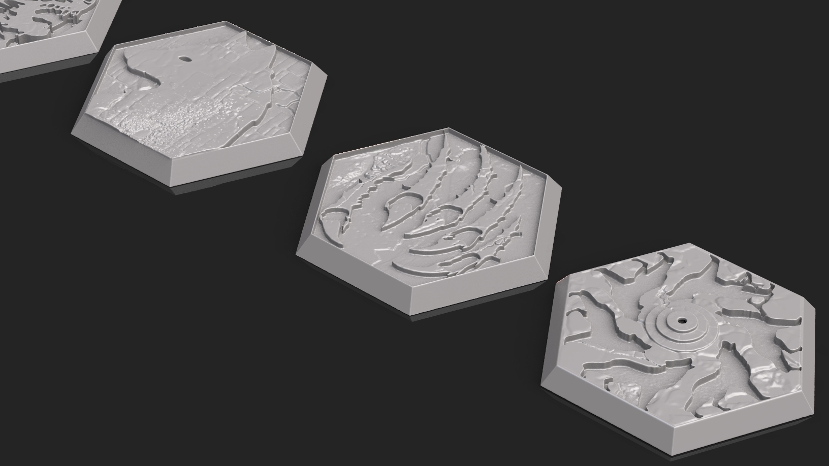 Файл 3D Hex Bases- Wolf Spirit Hexes・Модель для загрузки и 3D печати・Cults