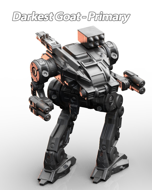3D file Mech-Darkest Goat Primary・3D printer model to download・Cults