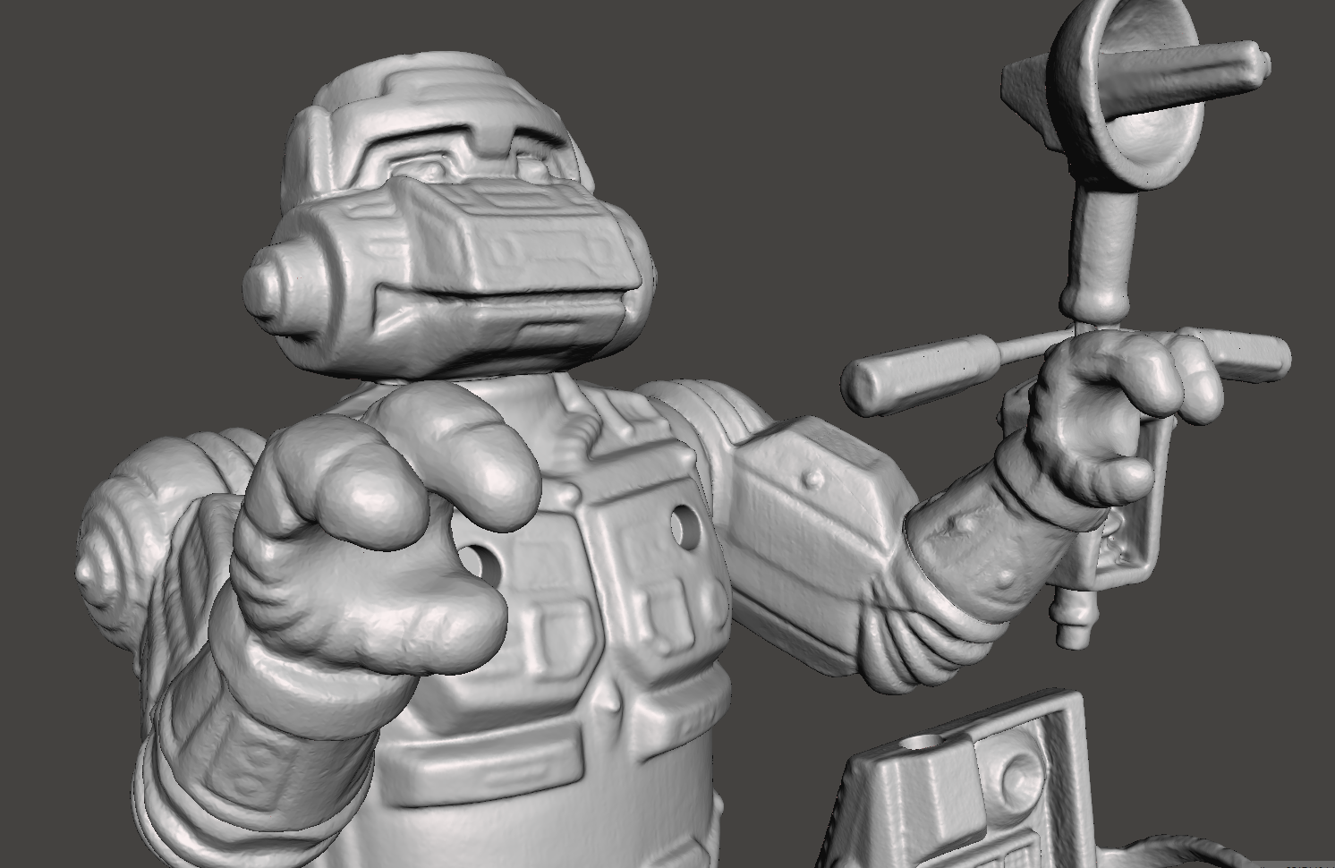 OBJ file METALHEAD ROBOT VINTAGE TMNT ( TEENAGE MUTANT NINJA TURTLES ...