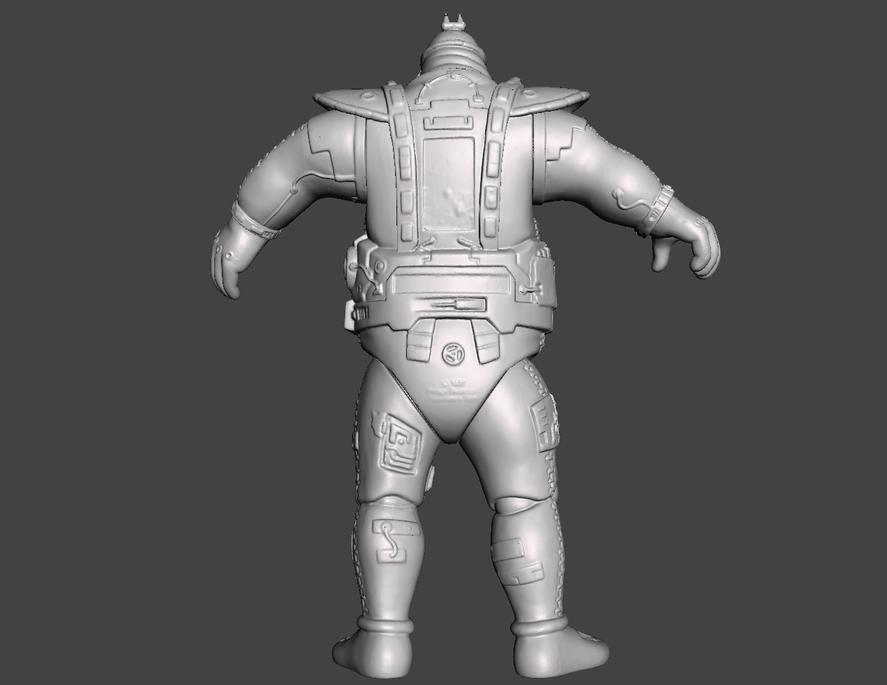 OBJ file KRANG AND ANDROID BODY 11" TMNT ( TEENAGE MUTANT NINJA TURTLES ...