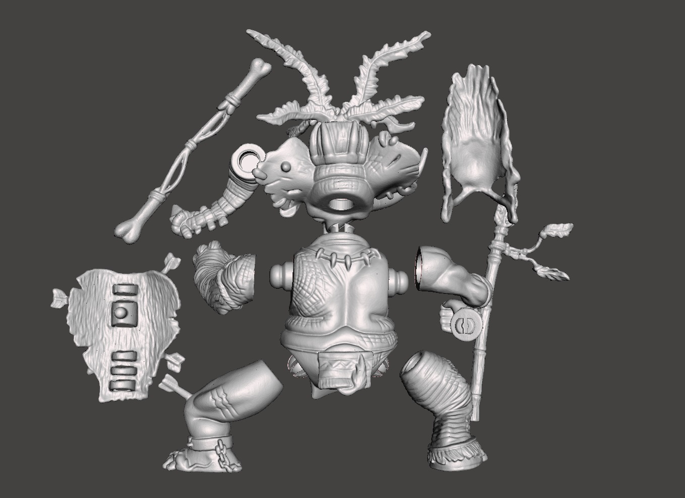 OBJ file DR EL VINTAGE TMNT ( TEENAGE MUTANT NINJA TURTLES) COMPLETE 🥷 ...