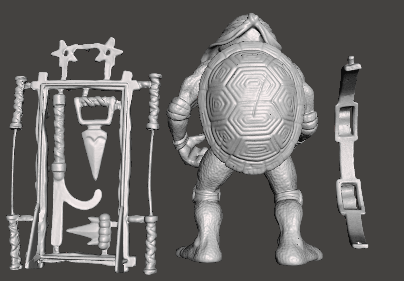 OBJ file MOVIE STAR MIKI TMNT ( TEENAGE MUTANT NINJA TURTLES) COMPLETE ...